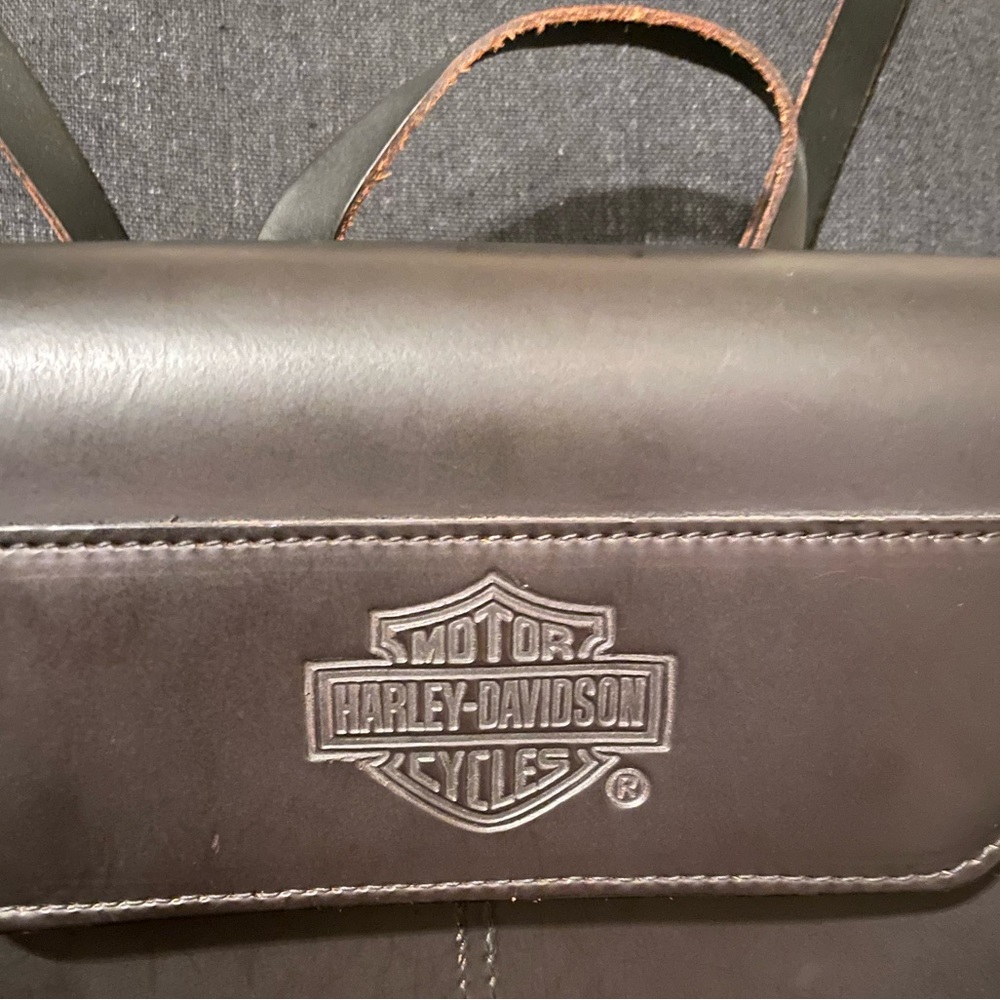 Harley Davidson Medium Leather Backpack - Gem